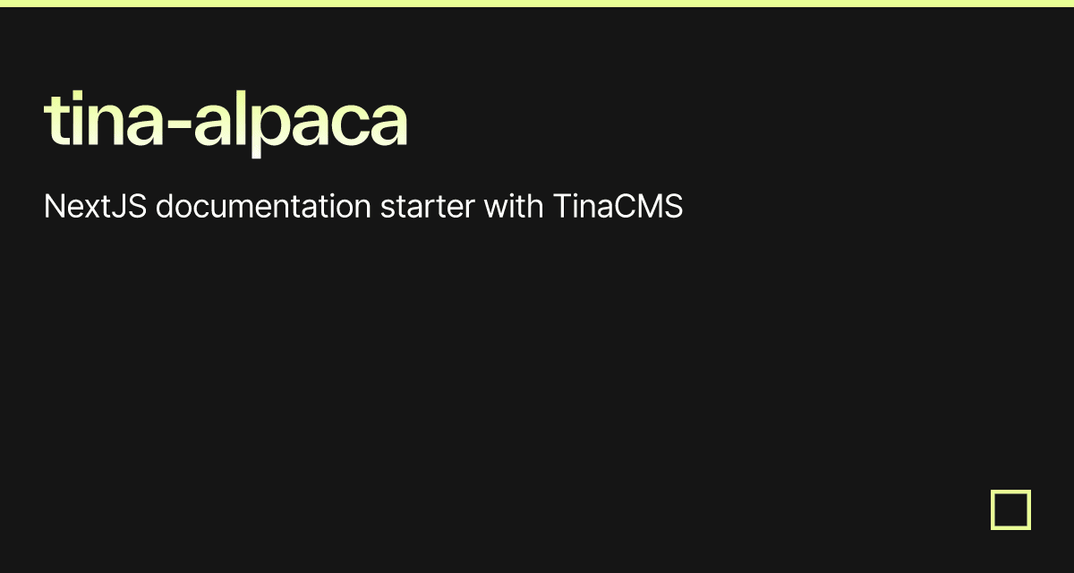 tina-alpaca - Codesandbox
