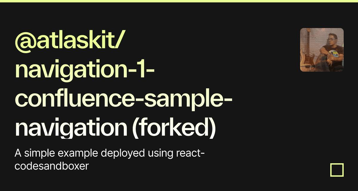 @atlaskit/navigation-1-confluence-sample-navigation (forked) - Codesandbox