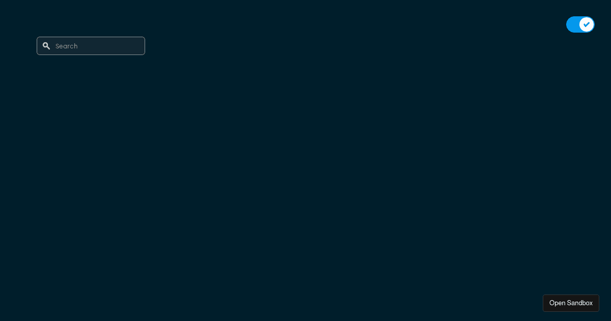 Search Input Example - Codesandbox Search Input Example - Codesandbox