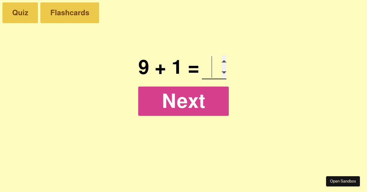 Learning Games - Codesandbox