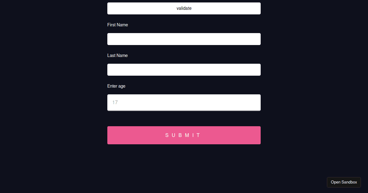 React Hook Form Form Context Codesandbox
