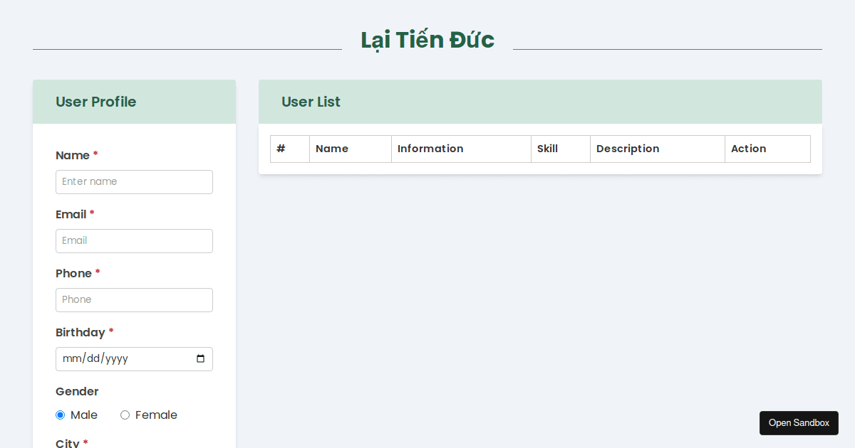 form-with-pure-js - Codesandbox