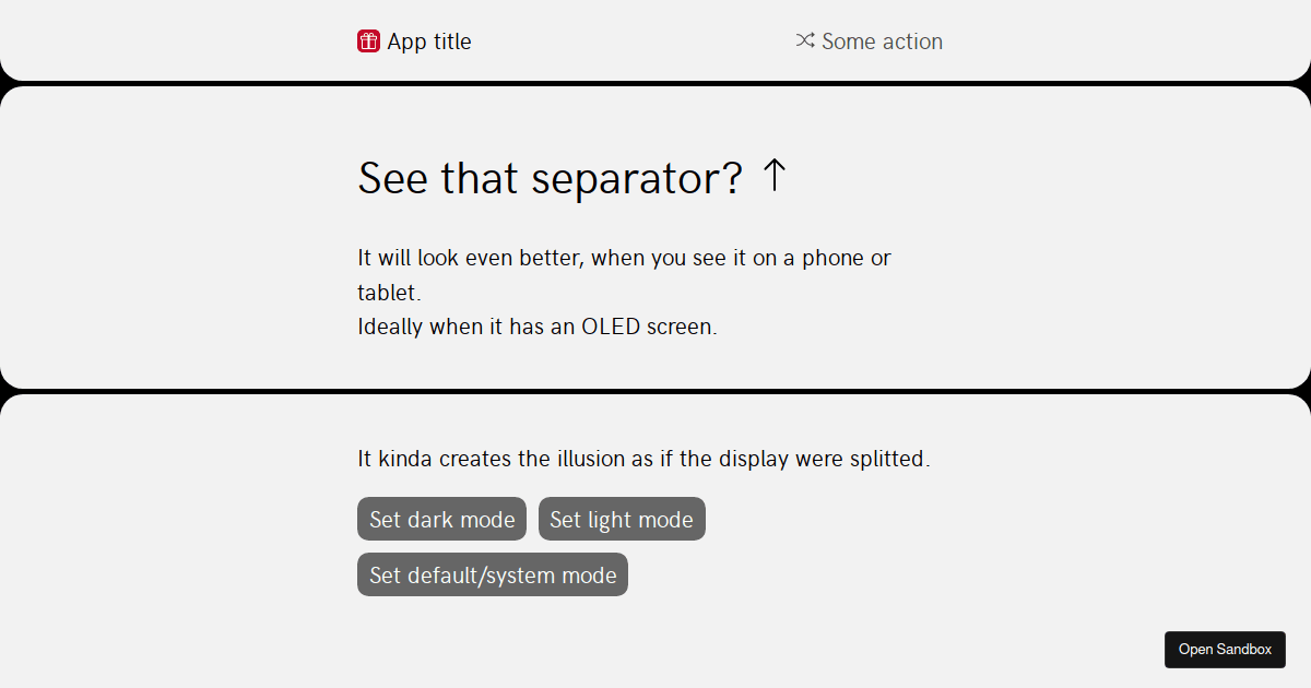 Screen Splitting Effect Css Codesandbox