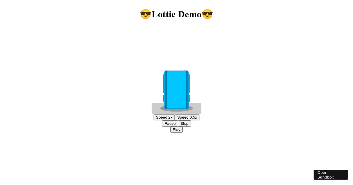 Lottie Demo - Codesandbox