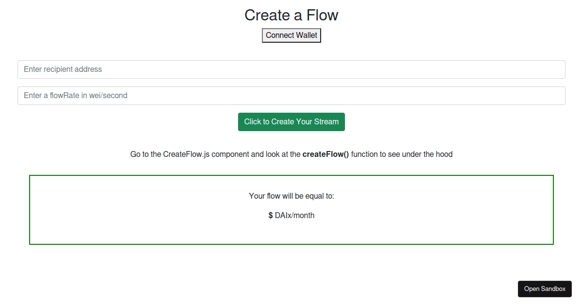 cfa-createflow-metamask - Codesandbox