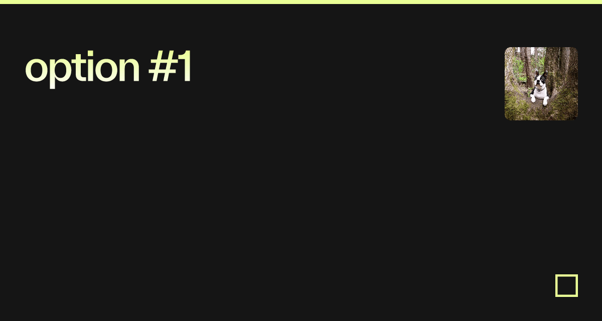 option #1 - Codesandbox