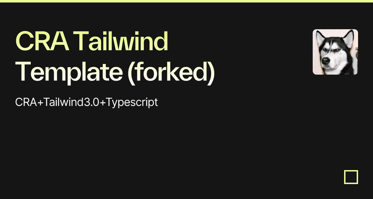 CRA Tailwind Template (forked) - Codesandbox CRA Tailwind Template (forked) - Codesandbox