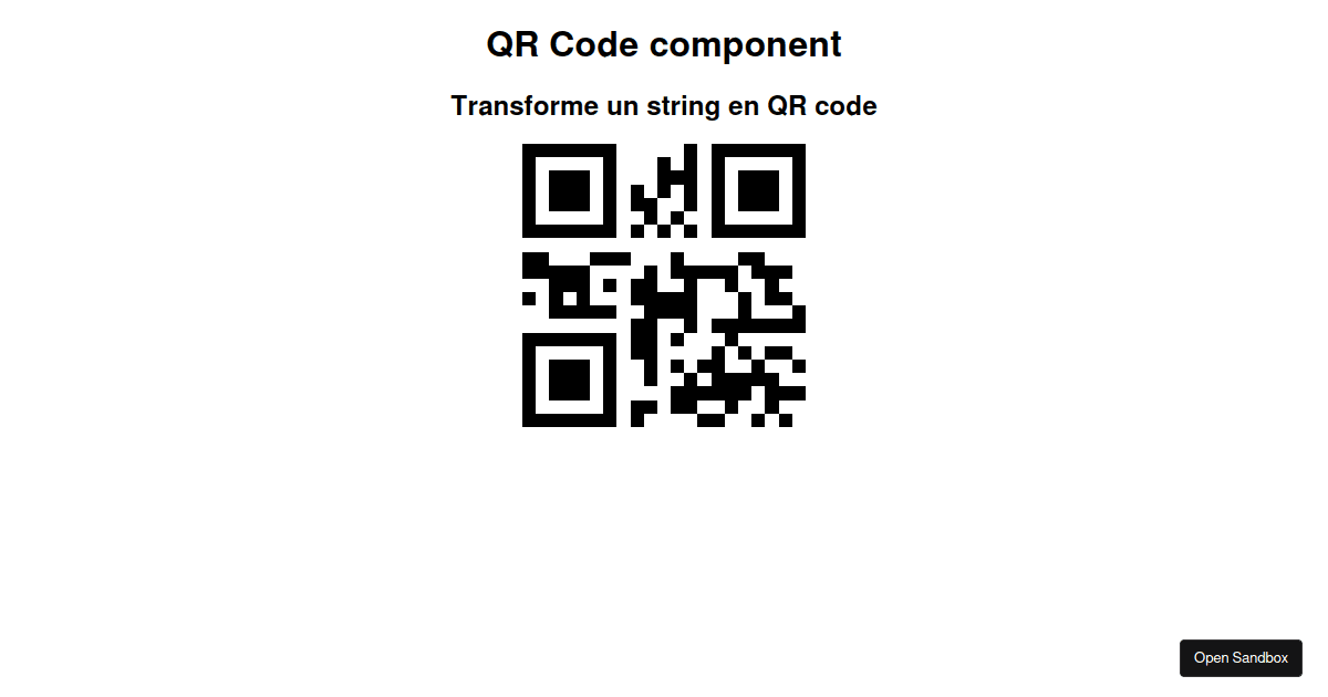 react-qr-code + art - Codesandbox
