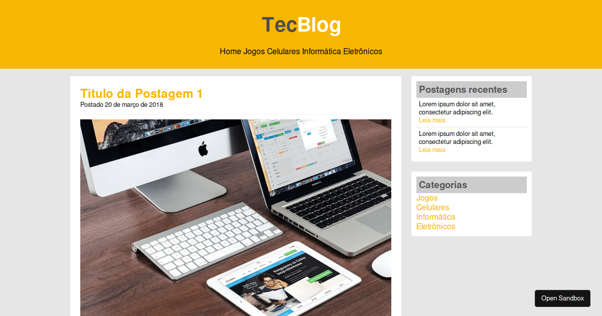 TecBlog - Codesandbox