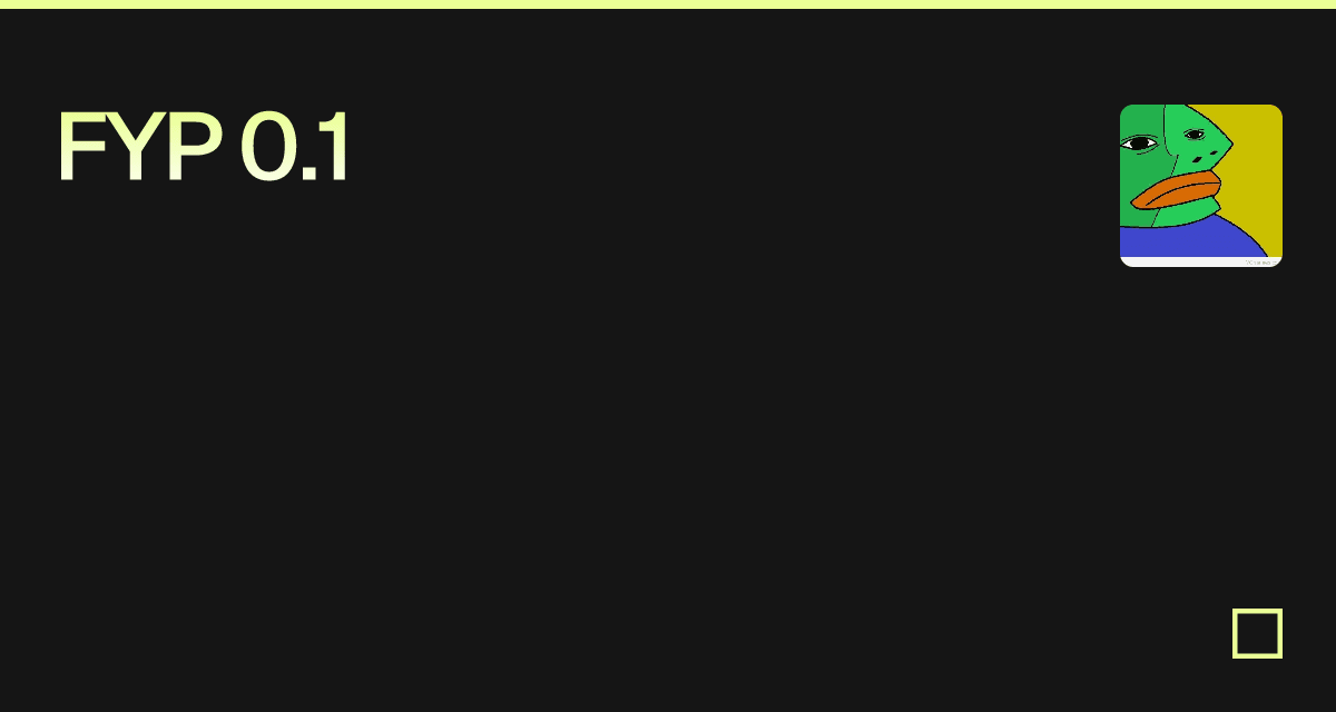 FYP 0.1 - Codesandbox