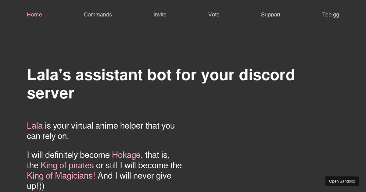 lala-site - Codesandbox