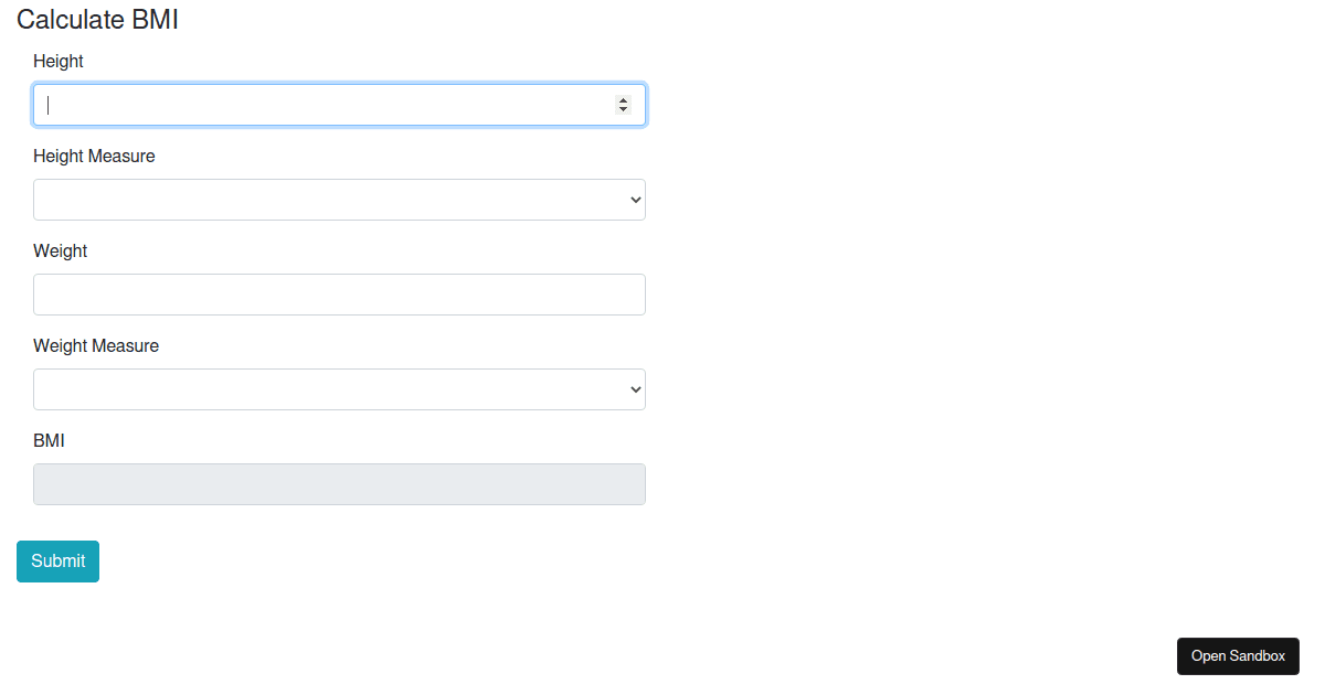 rjsf_conditional_CalculateBMI (forked) - Codesandbox