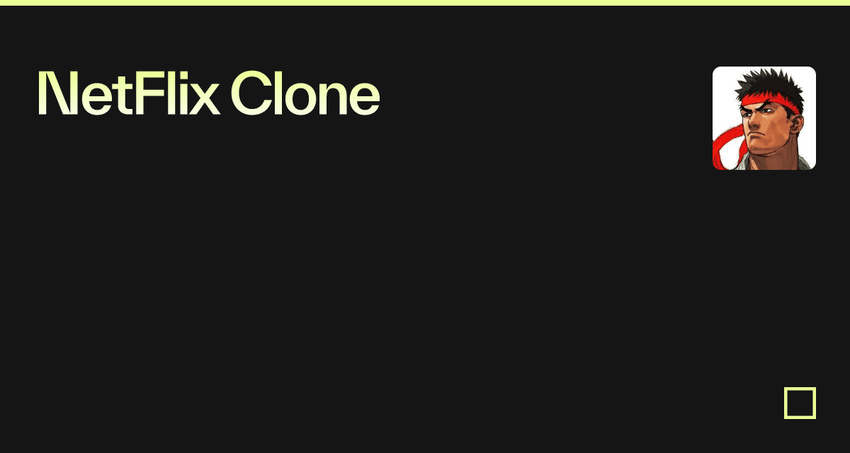 NetFlix Clone - Codesandbox