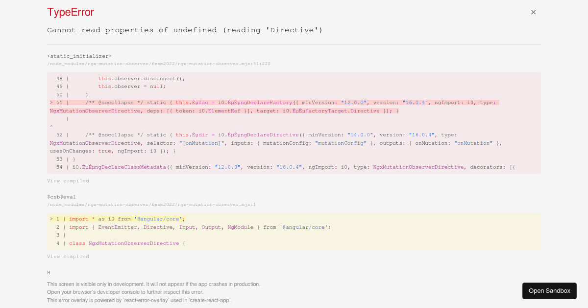 angular - Codesandbox