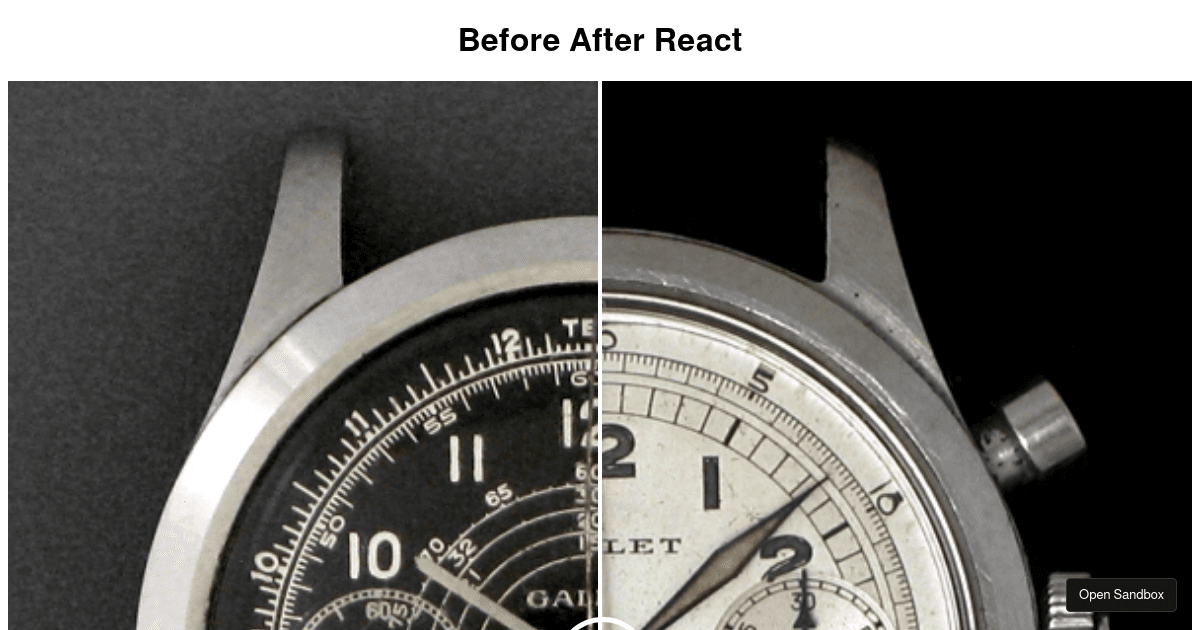 before-after-react - Codesandbox