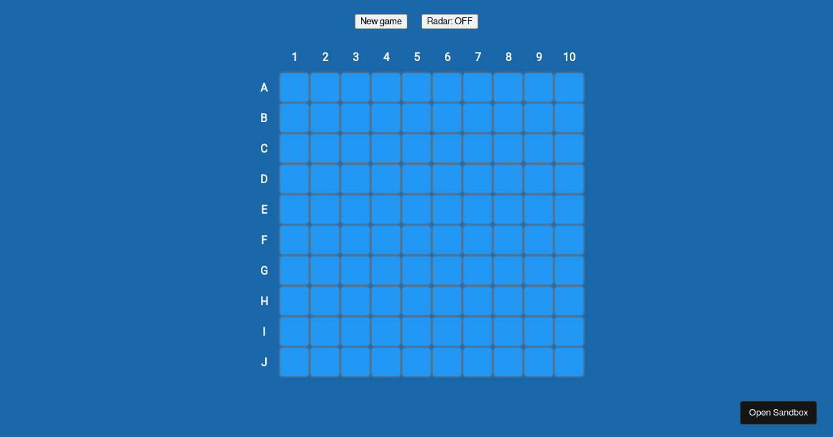 react-battleships - Codesandbox