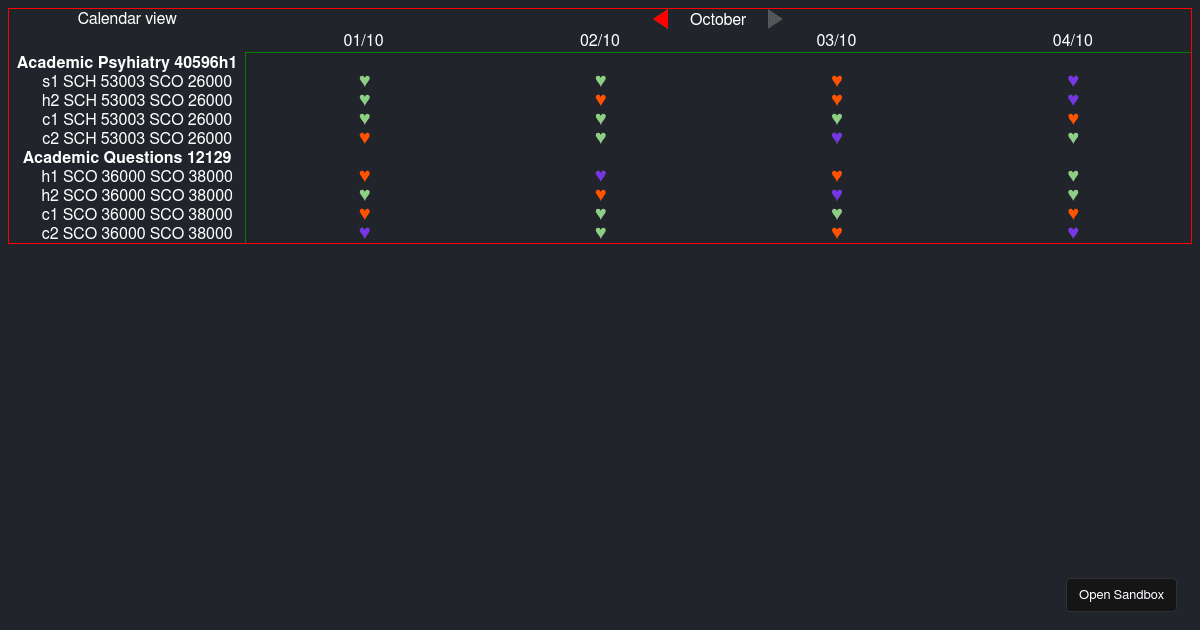 forecasting-calendar-view - Codesandbox