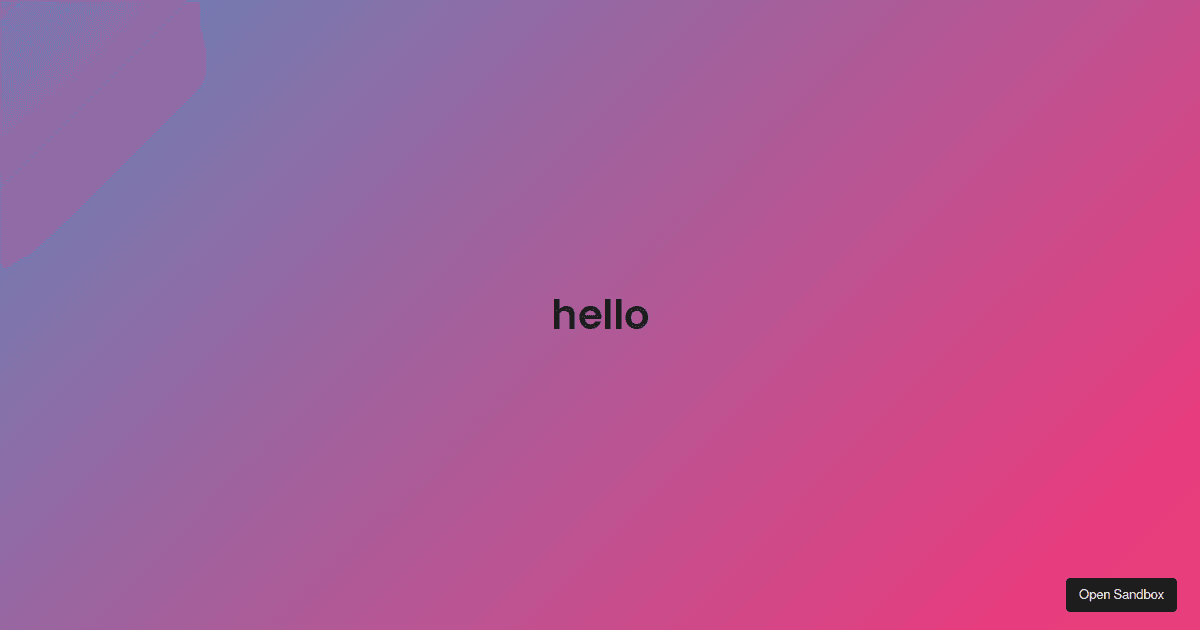 Typescript Codesandbox