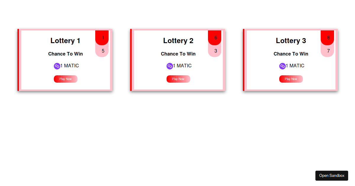 Lottery jackpot task - Codesandbox
