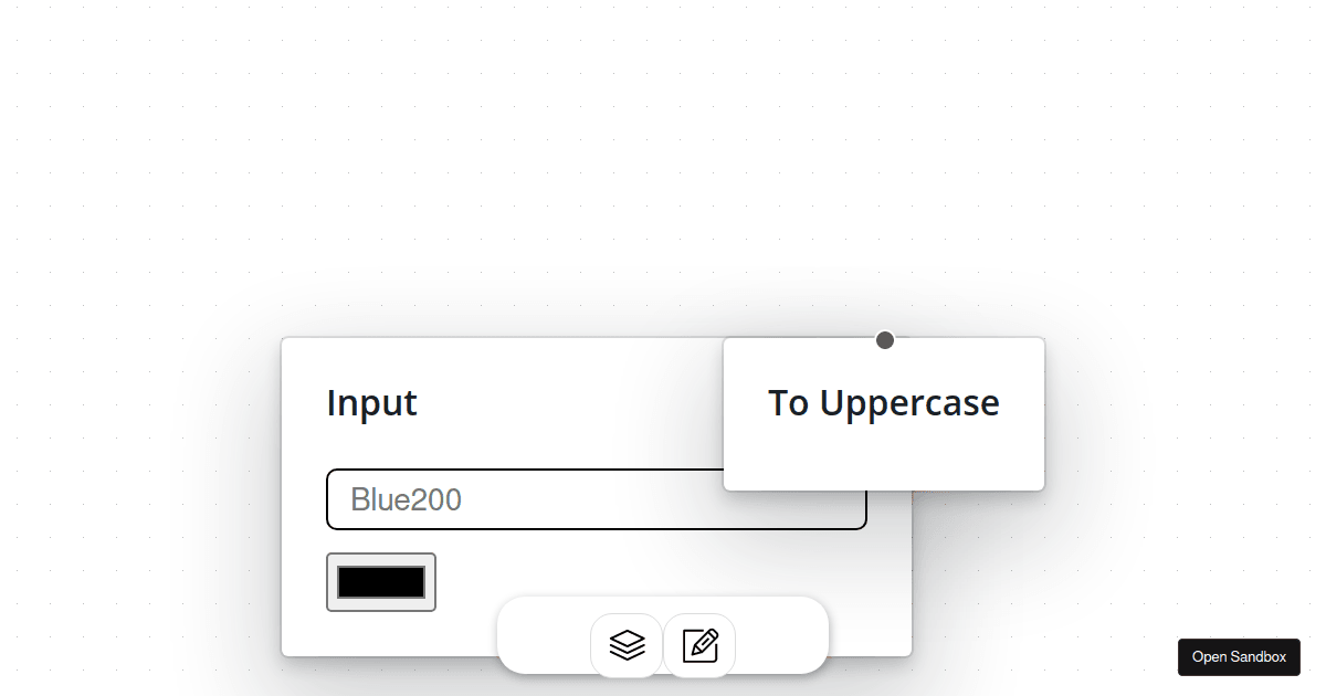 Node Based Code Generation Test Forked Codesandbox