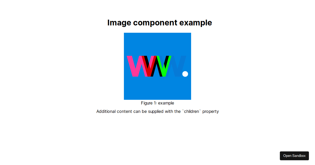 Image Component Example - Codesandbox