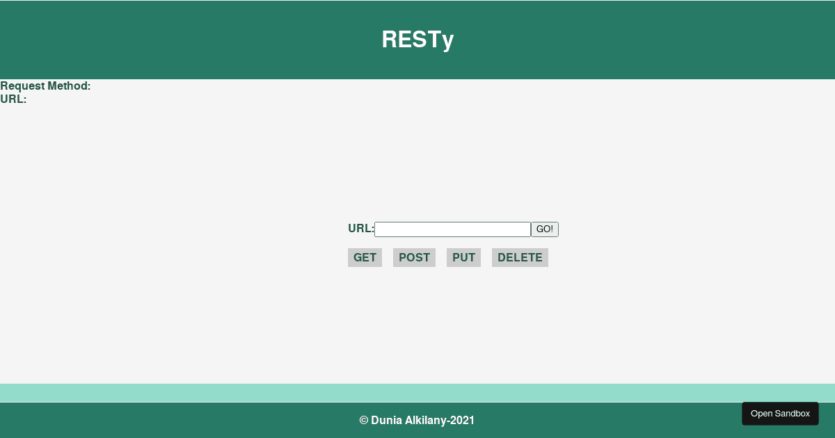 resty - Codesandbox