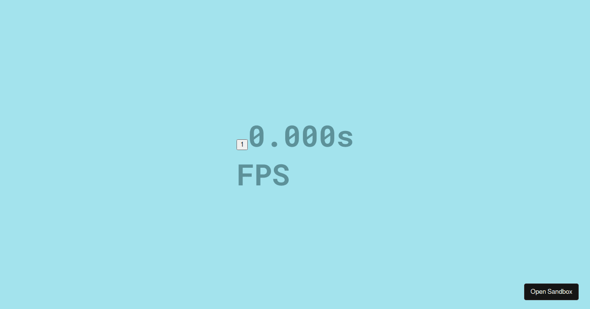 FPS Counter (forked) - Codesandbox