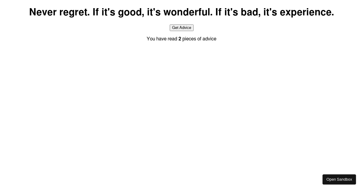 advice-generator - Codesandbox