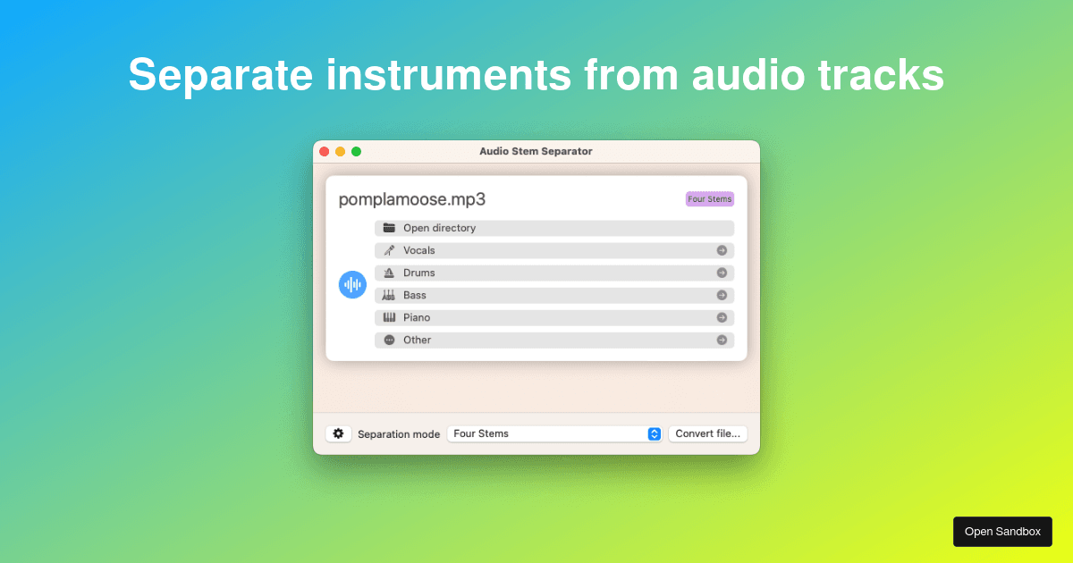 stem-separator - Codesandbox