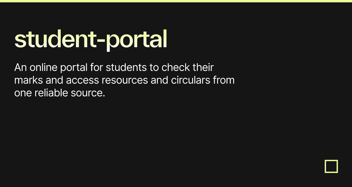 student-portal - Codesandbox