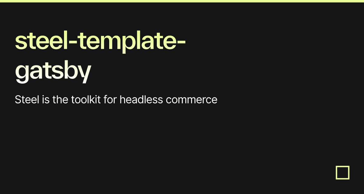 steel-template-gatsby - Codesandbox
