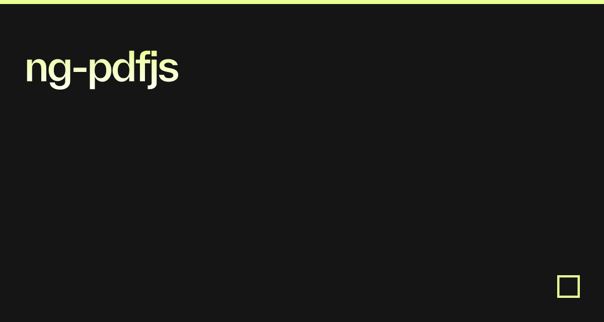 ng-pdfjs - Codesandbox