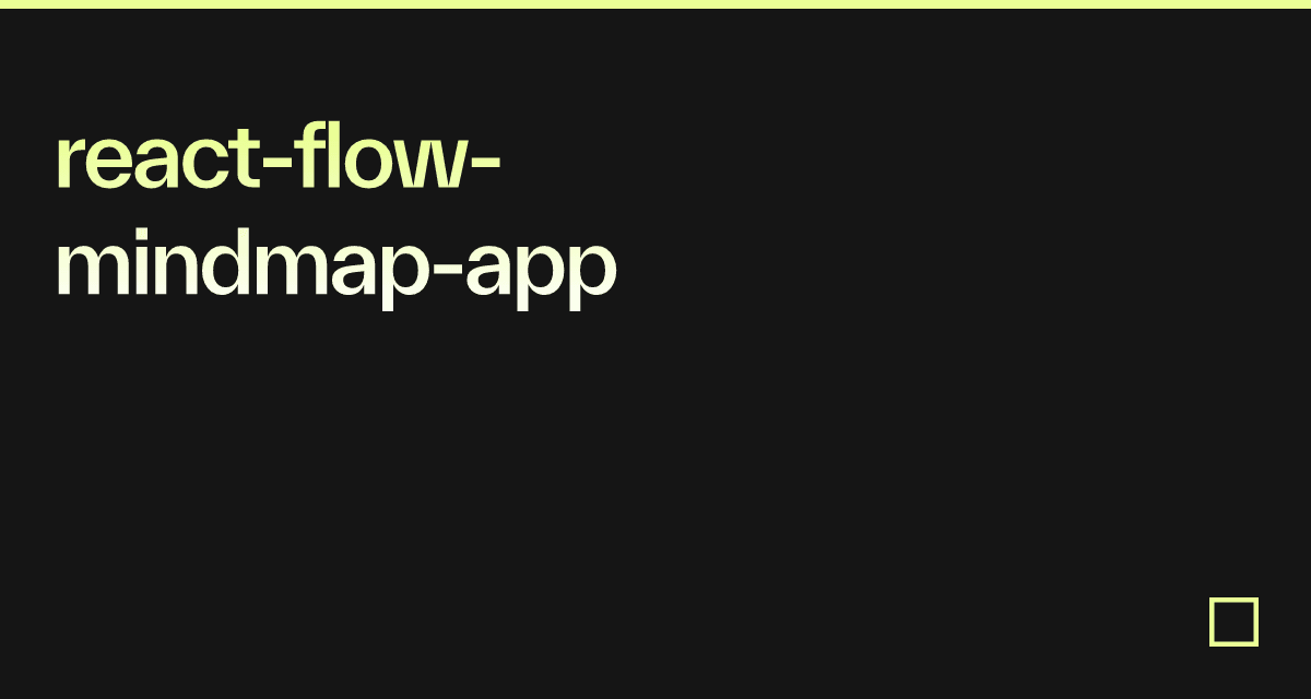react-flow-mindmap-app - Codesandbox