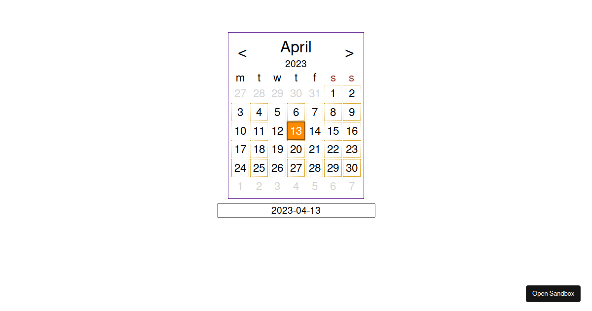 tutorials-calendar - Codesandbox