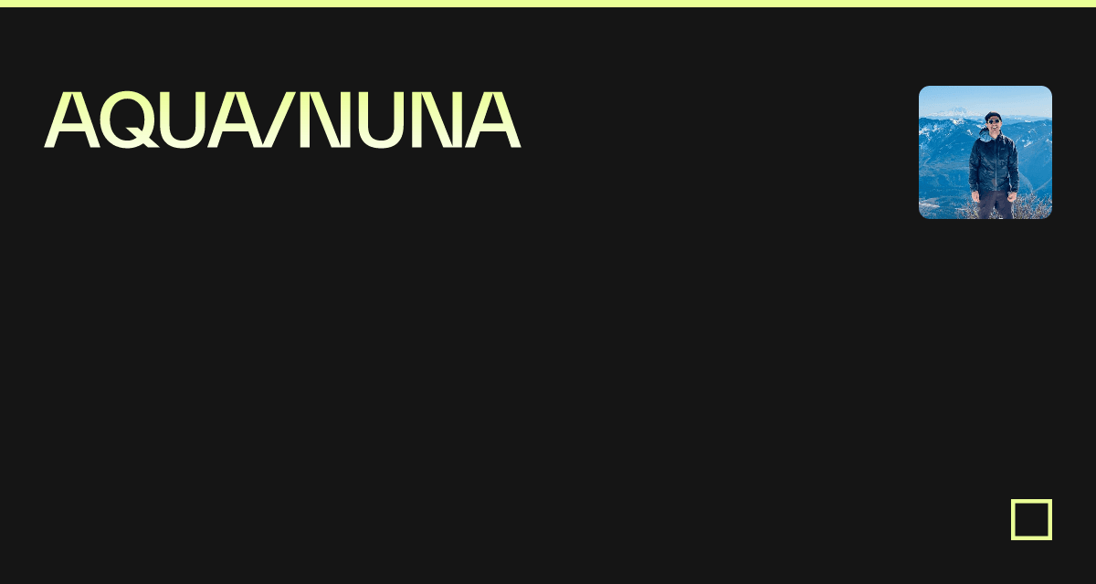 AQUA/NUNA - Codesandbox