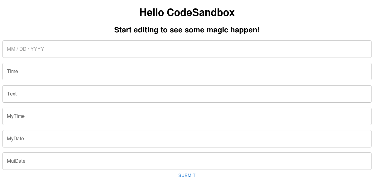 Formik-mui-x-date-picker for mui-x-date-picker v6 (forked) - Codesandbox