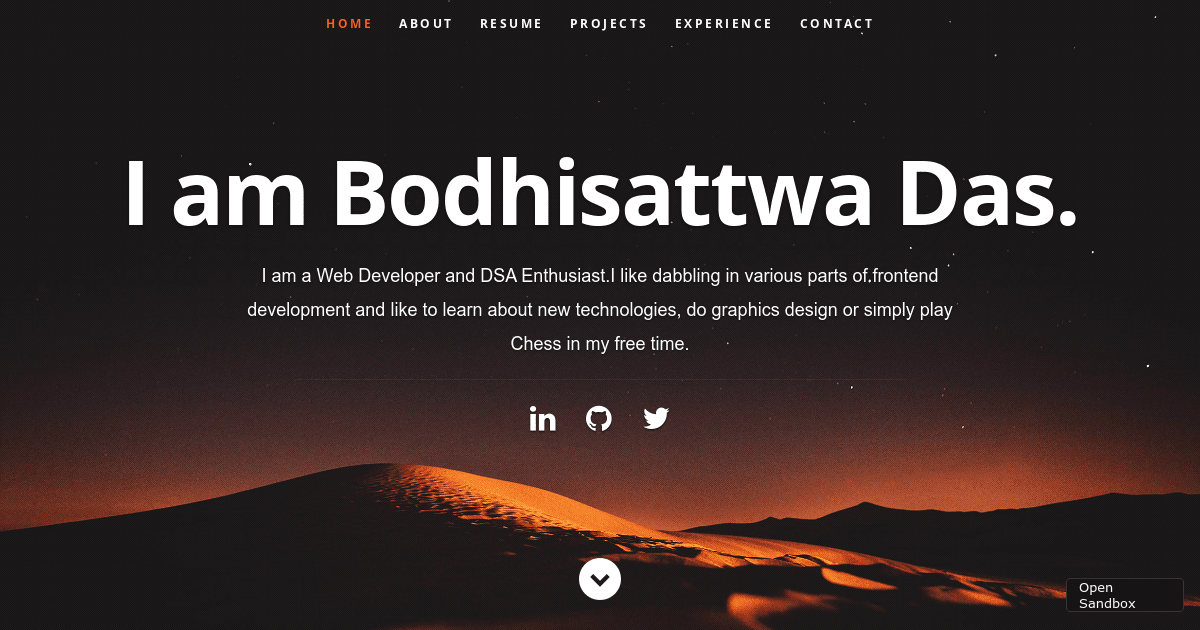 portfolio-react - Codesandbox