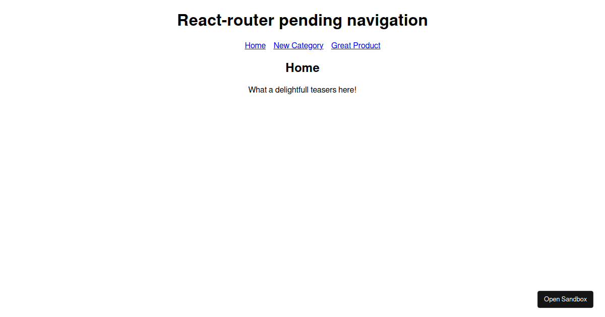 react-pending-page-transition - Codesandbox