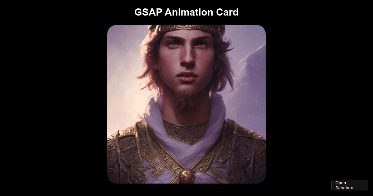 Gsap-Card-animation - Codesandbox