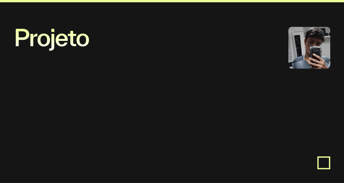 Projeto - Codesandbox