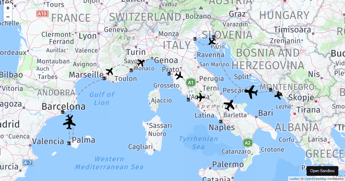 How to use leaflet.bezier plugin in react-leaflet? (forked) - Codesandbox