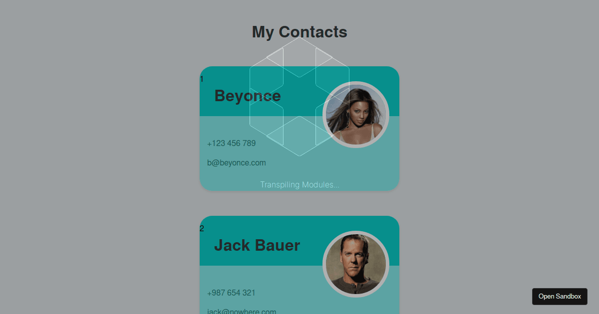 React Mapping Data to components - Codesandbox React Mapping Data to components - Codesandbox