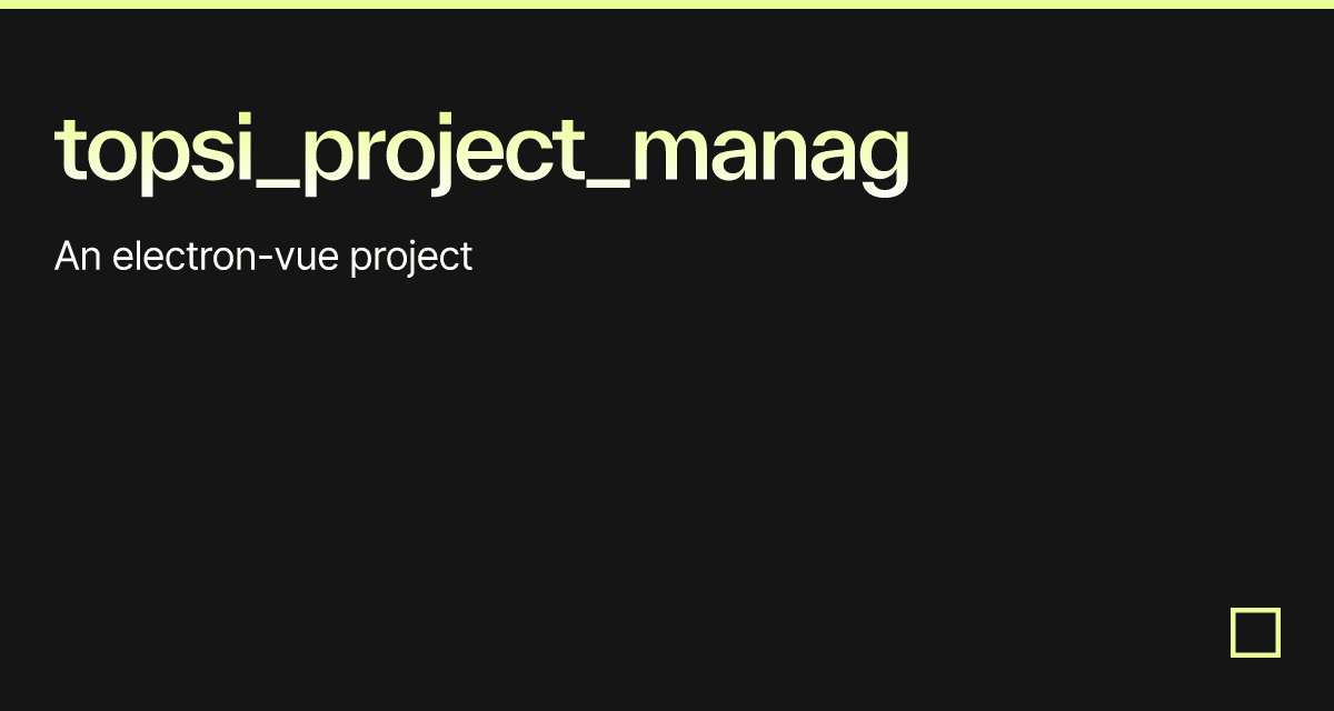 topsi_project_manager - Codesandbox