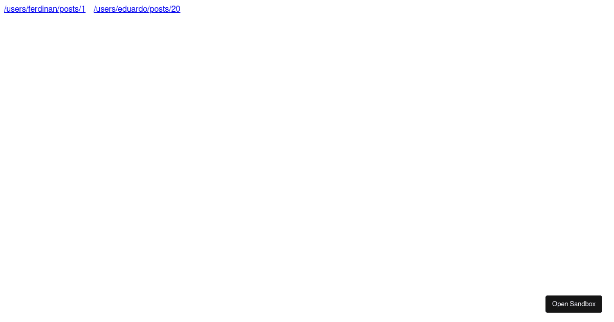 Route Params Vue Router 4 Examples Forked Codesandbox