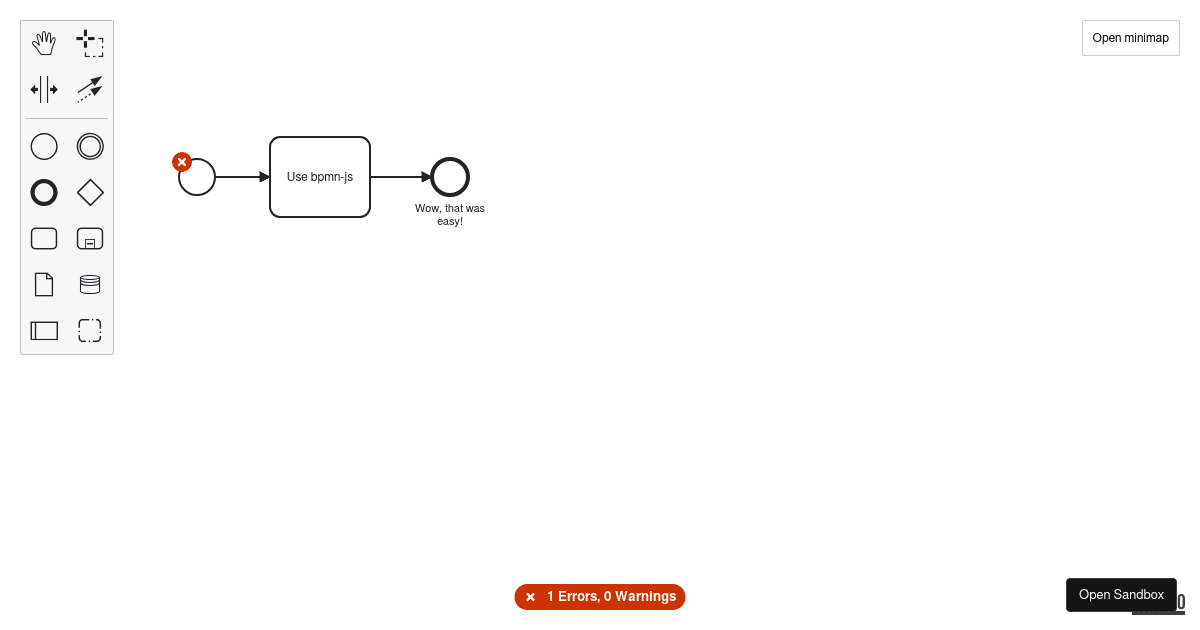 camunda-bpmn-js + linting (forked) - Codesandbox