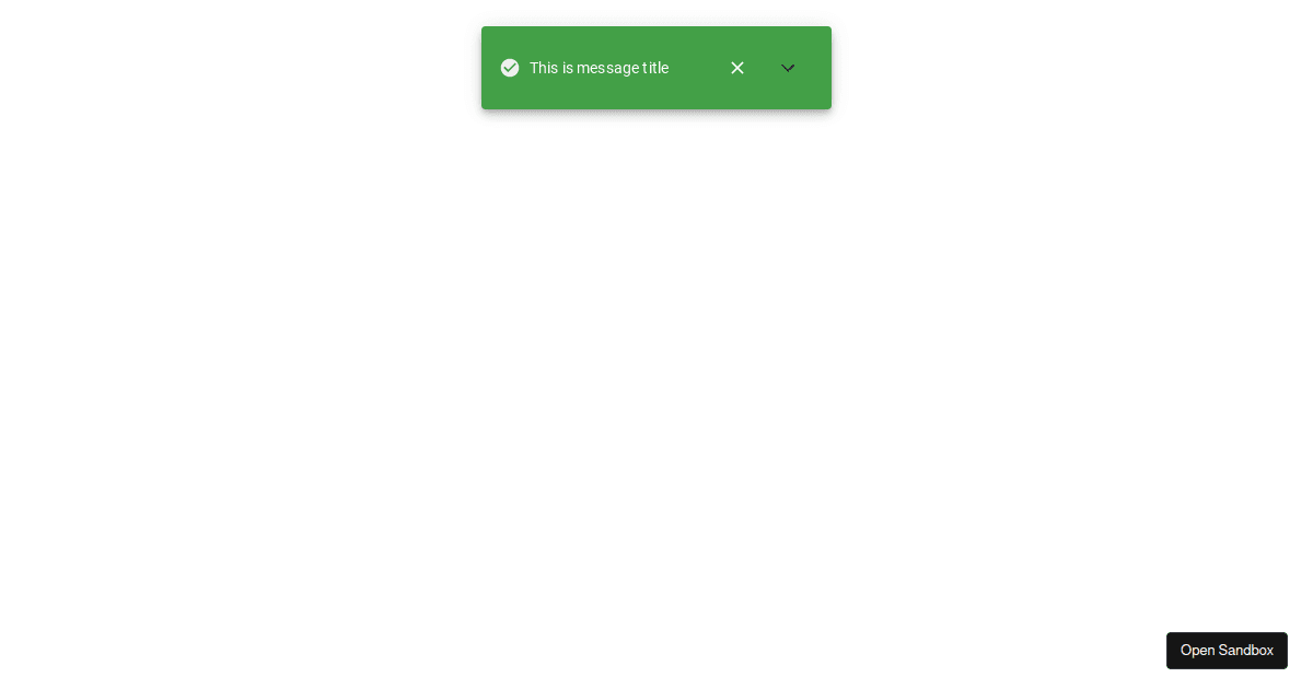 react-material-snackbar-details - Codesandbox