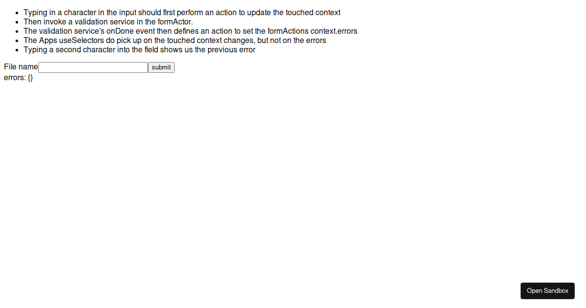 xstate-bug - Codesandbox