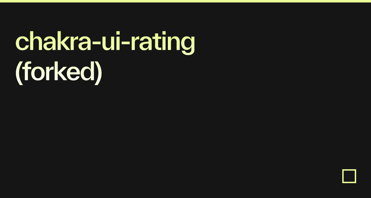 chakra-ui-rating (forked) - Codesandbox
