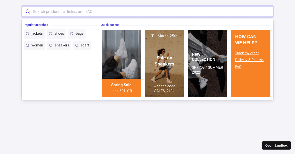 @algolia/autocomplete-example-two-column-layout - Codesandbox