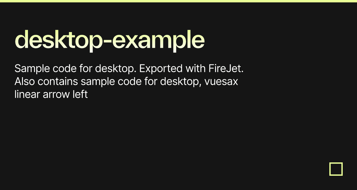 desktop-example - Codesandbox